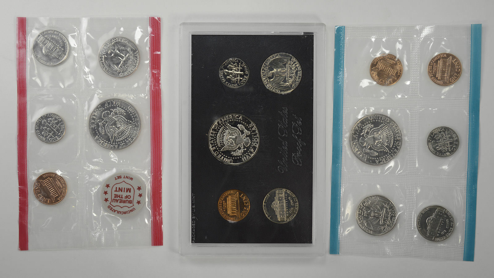 1972 US Proof & Mint Sets - Coin Collection Bundle - 2 Sets - 1 Price ...