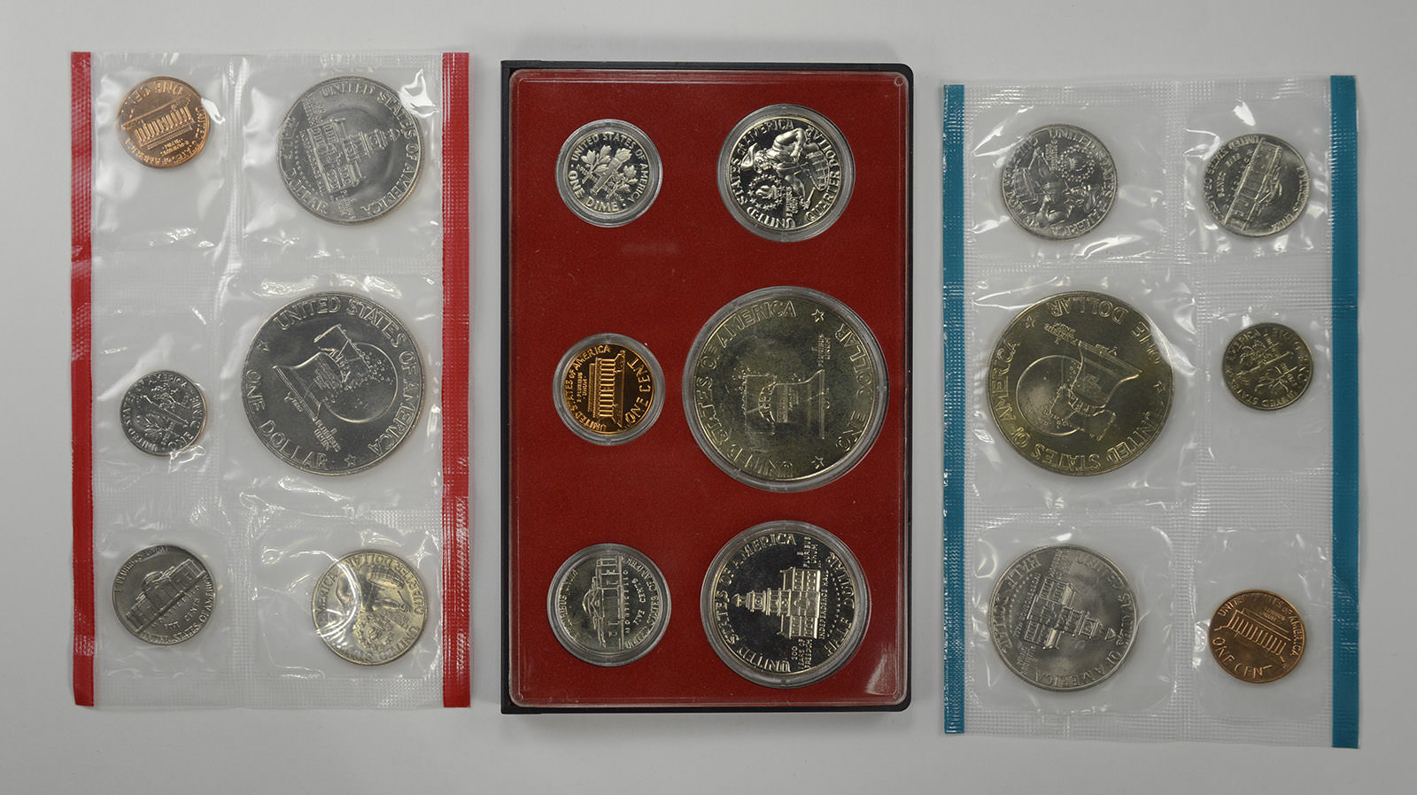 1975 US Proof & Mint Sets - Coin Collection Bundle - 2 Sets - 1 Price ...
