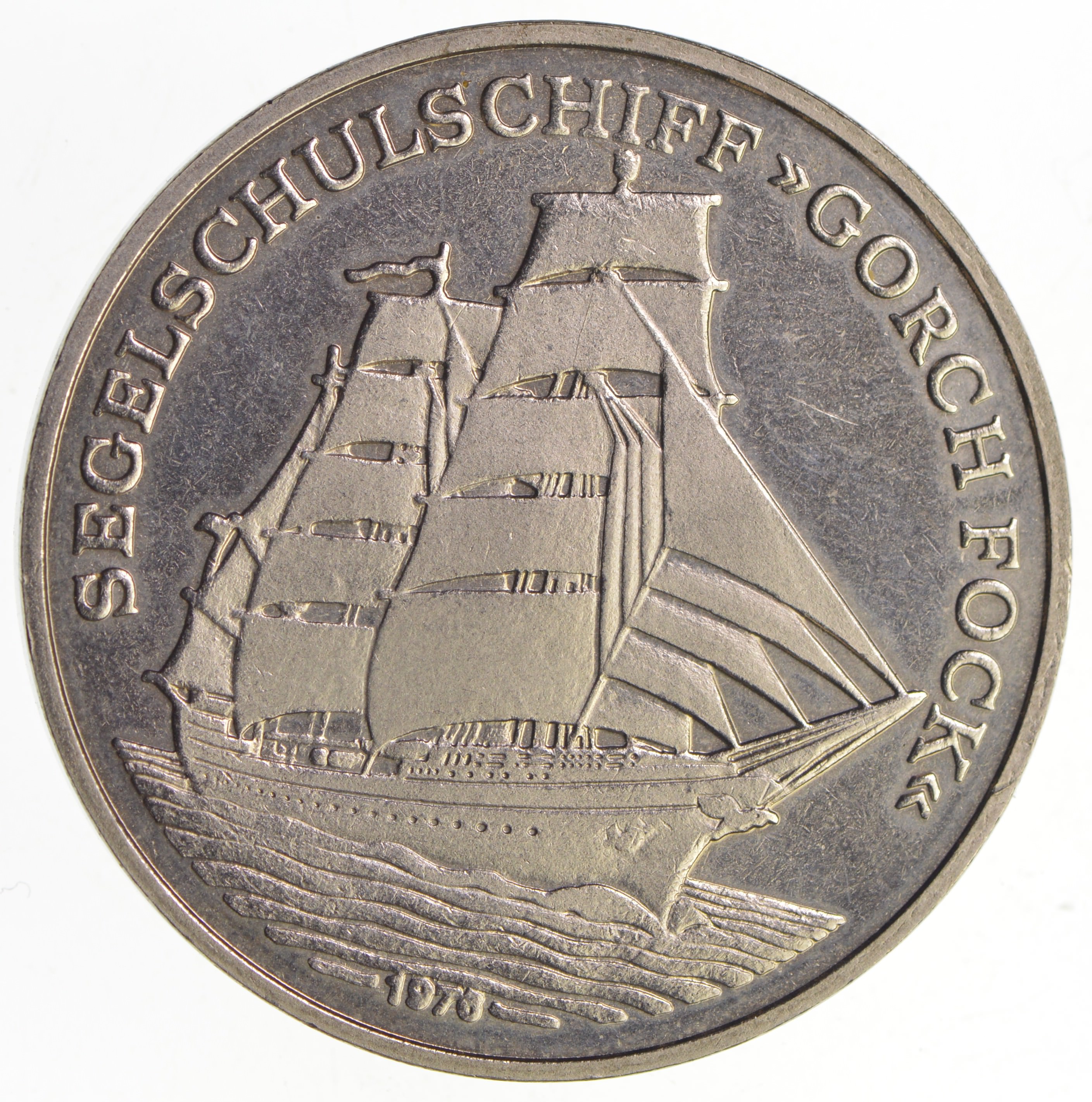 1976 Germany Segelschulschiff Gorch Fock Medal | Property Room