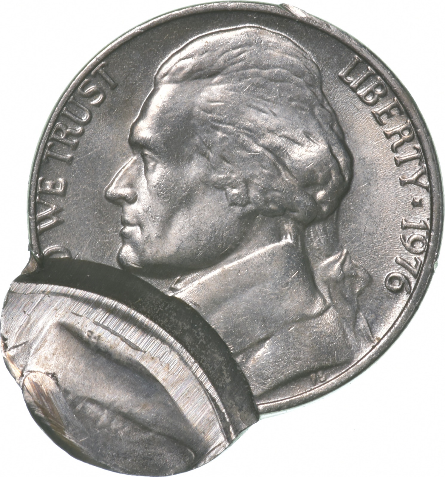1976 Jefferson Nickel Double Struck Error | Property Room