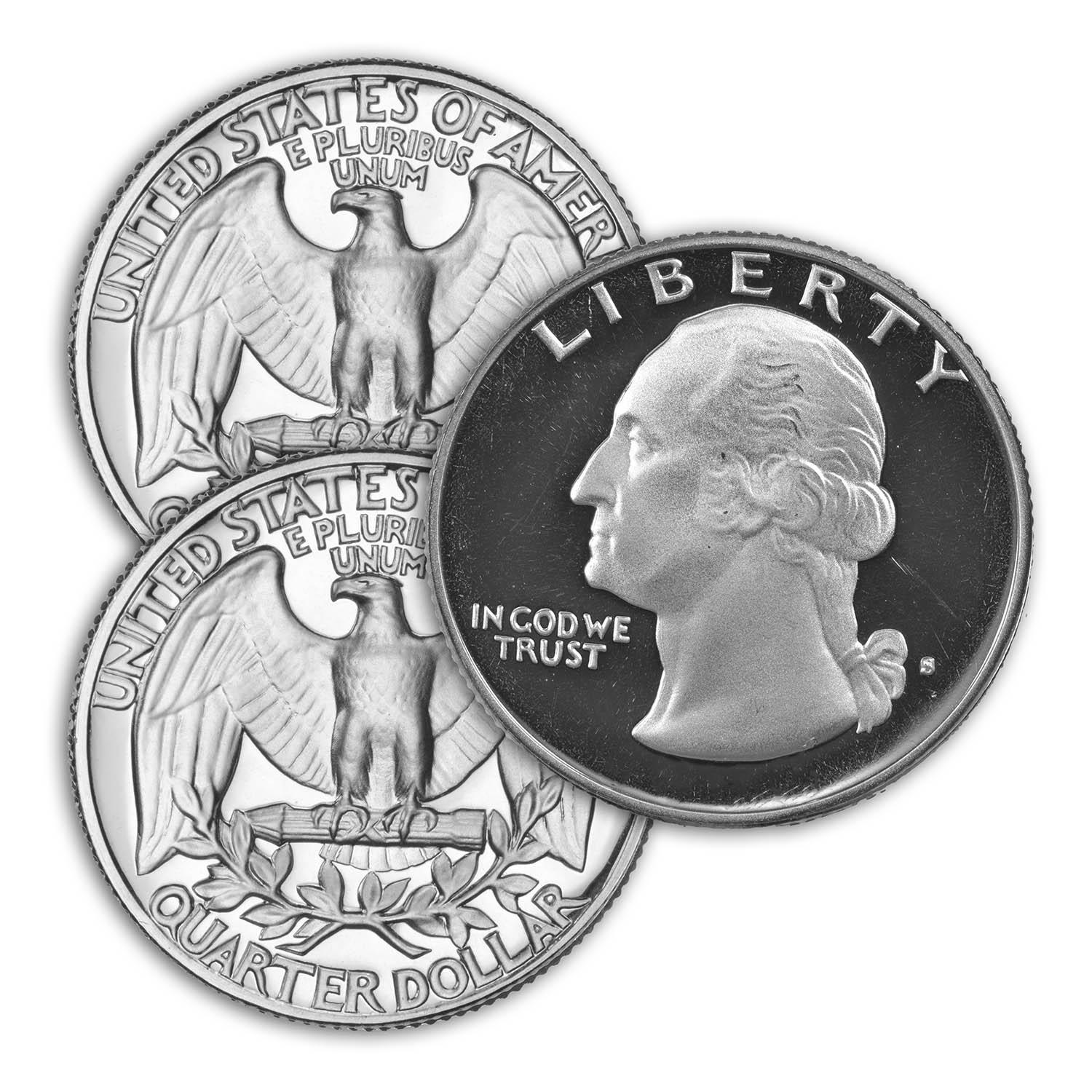 1980 P,D,S Washington Quarter - Uncirculated Philadelphia & Denver ...