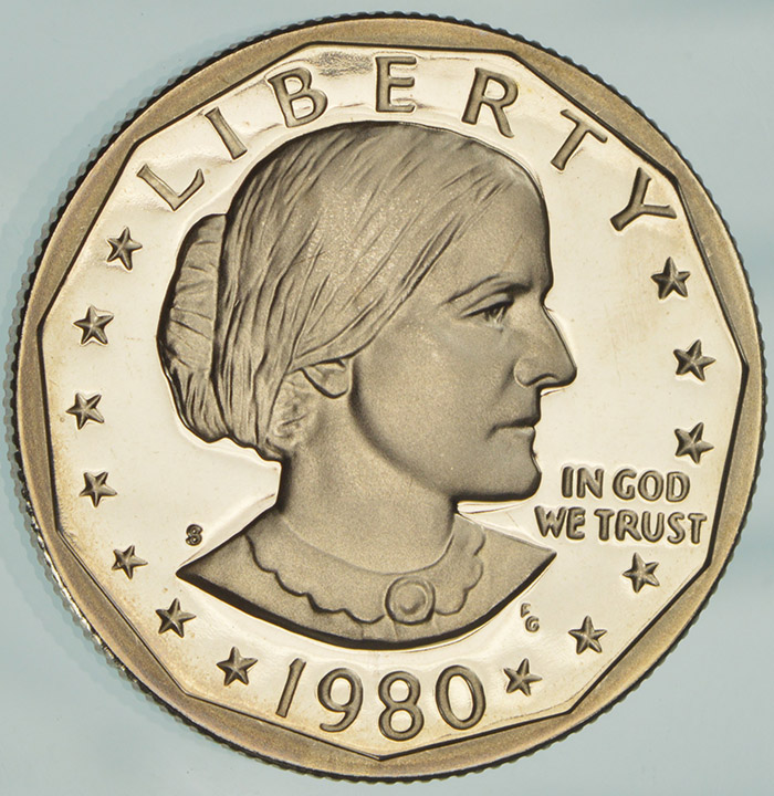 1980-S Deep Cameo Proof Susan B Anthony Dollar | Property Room