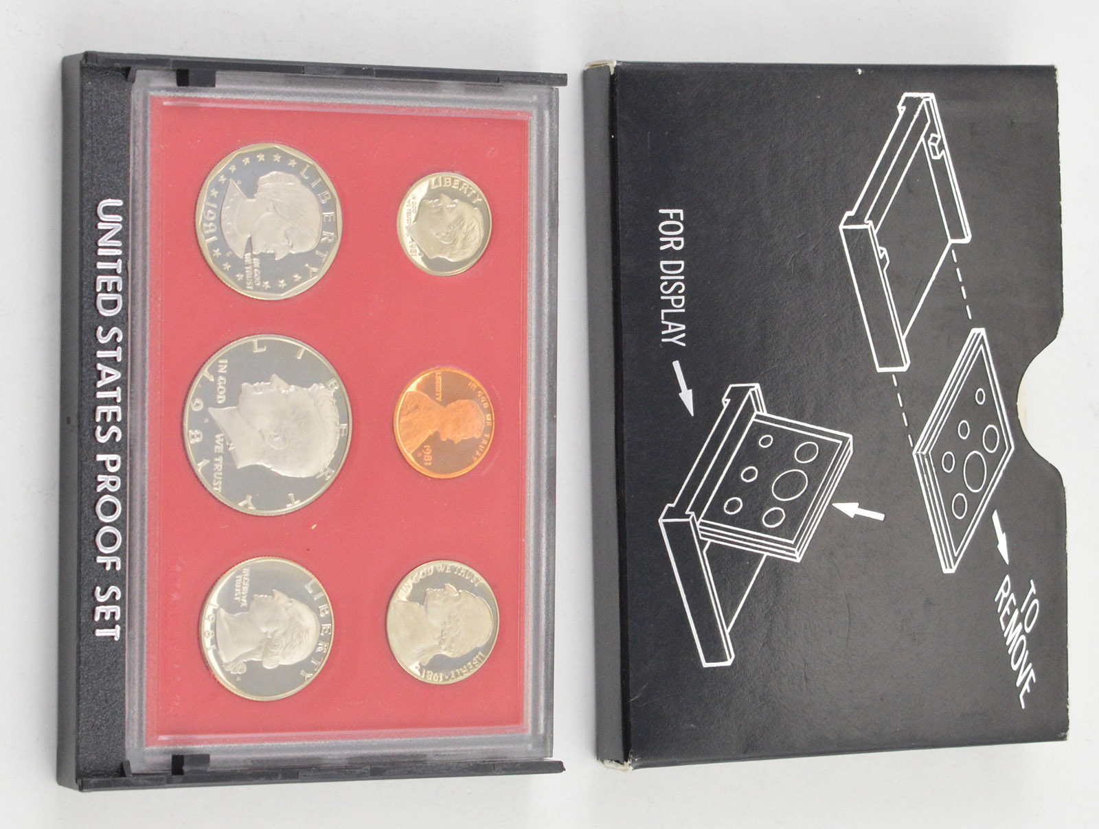 1981 United States Proof Set - Type 2 - Clear S | Property Room