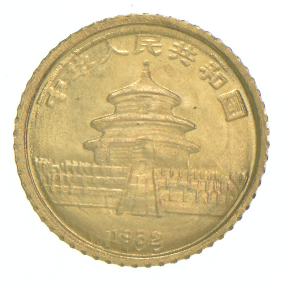 1982 China Panda .0010 8K Gold Marked Copy | Property Room