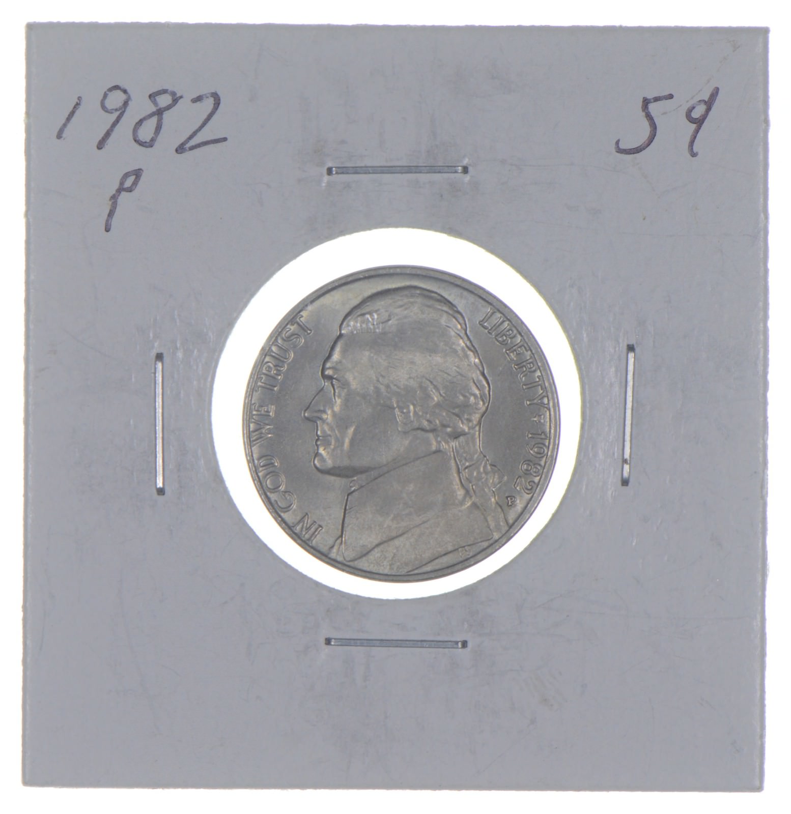 1982-P Jefferson Nickel | Property Room