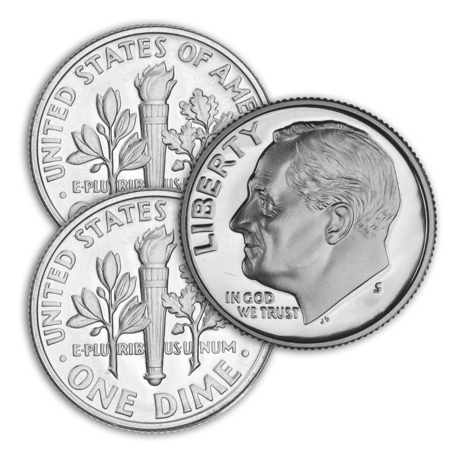 1986 P,D,S Roosevelt Dime - Uncirculated Philadelphia & Denver Minted ...