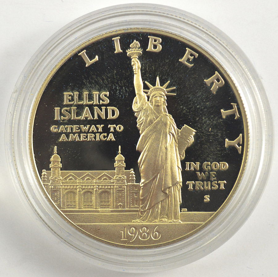 1986 United States Liberty Coin Commemorative Proof Silver Dollar W