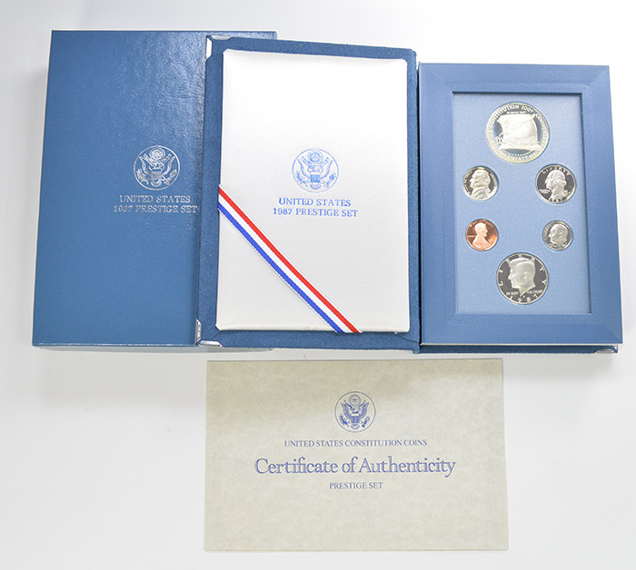 1987 Constitution Prestige Deep Cameo Proof Set as Issued by the U.S ...