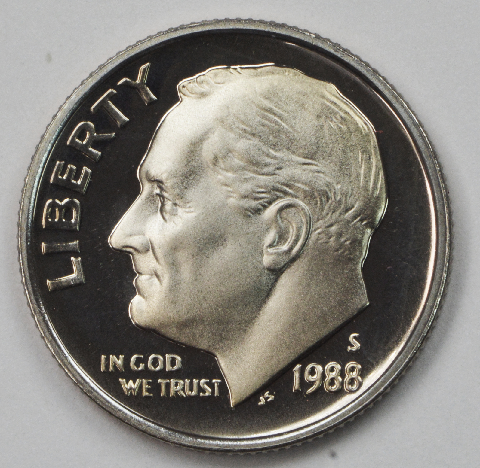 1988-S Proof Cameo Roosevelt Dime - San Francisco Minted | Property Room