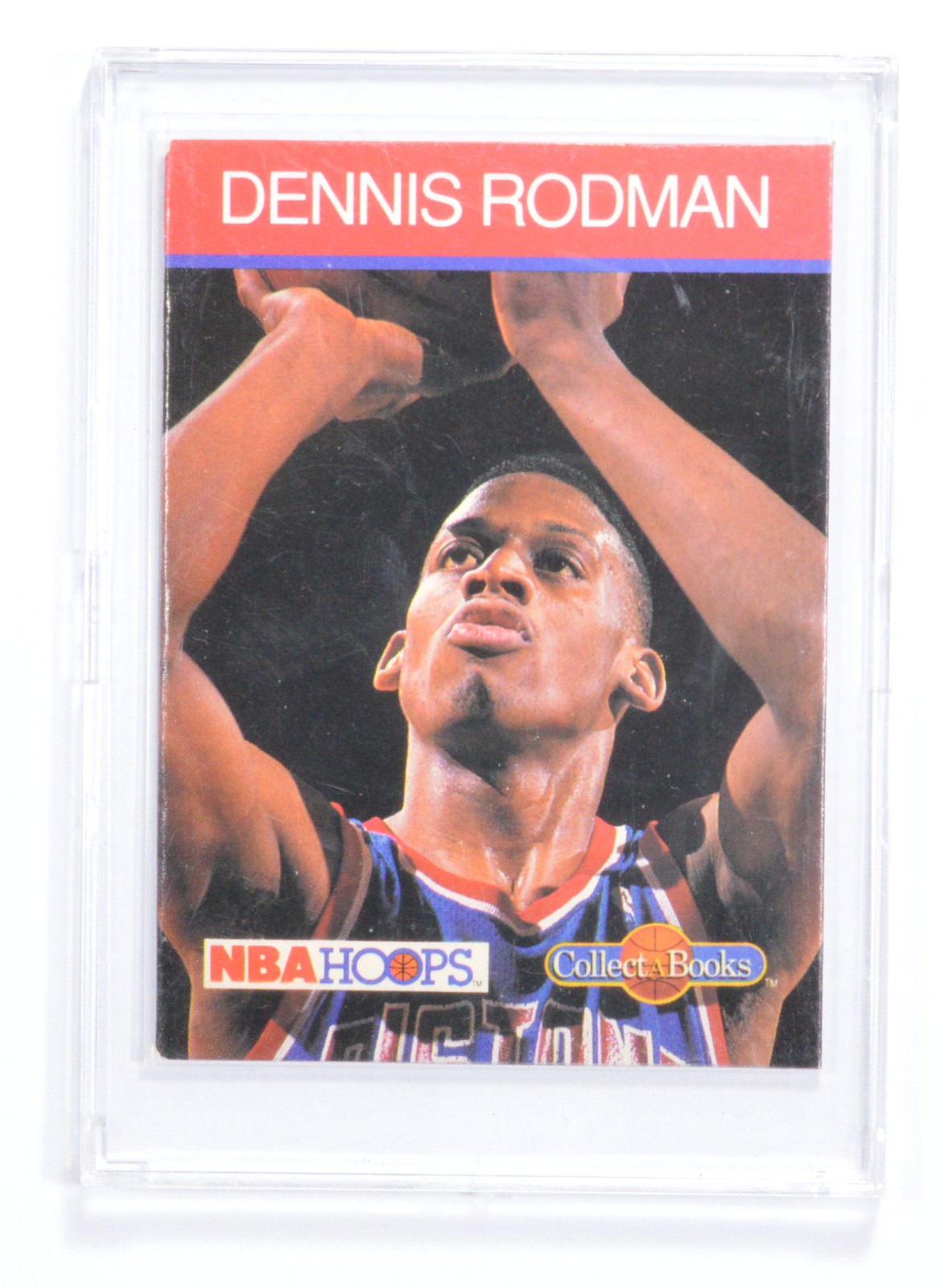 1990-91 NBA Hoops Collect-A-Books Dennis Rodman Mini MJ Book | Property ...