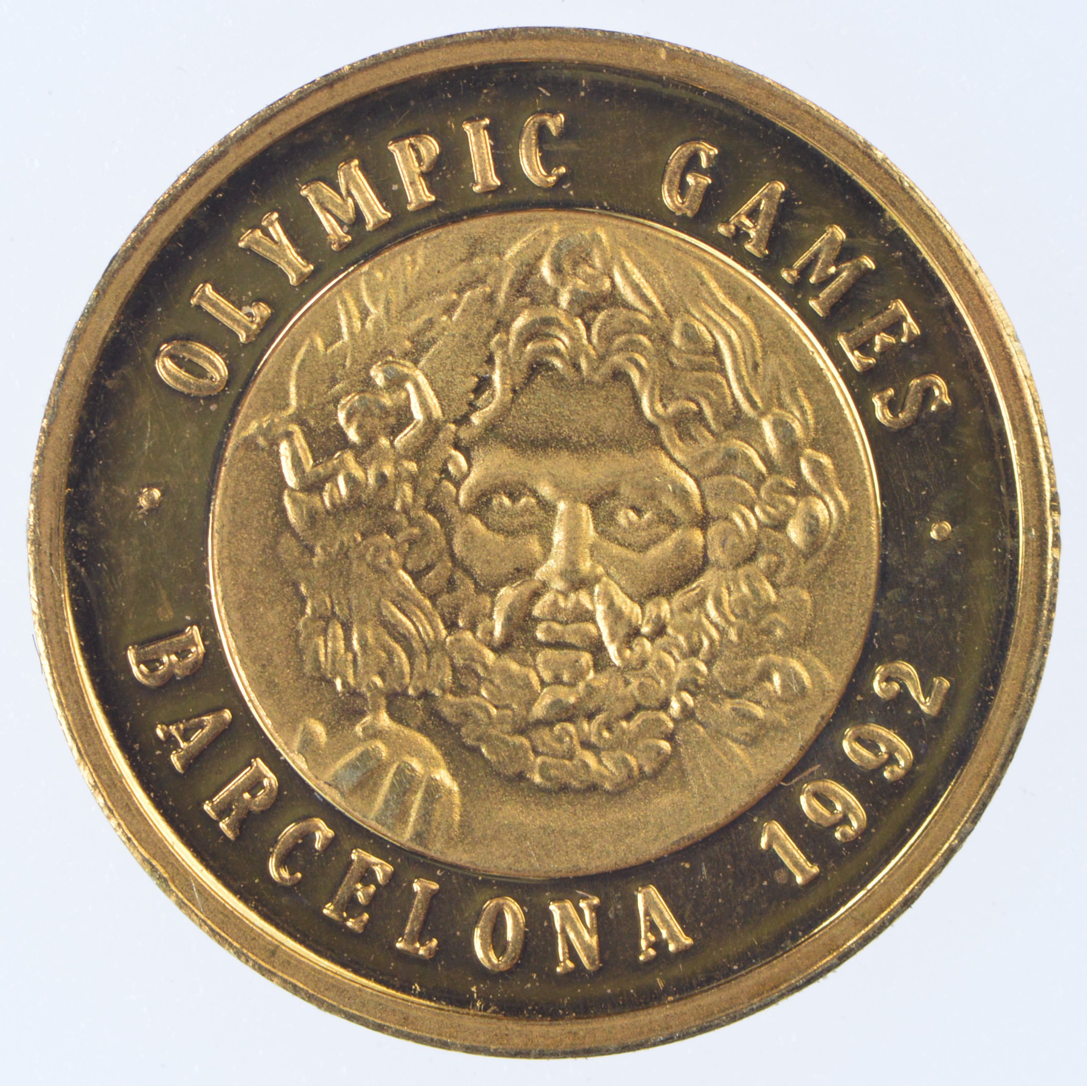 1992 Barcelona Olympic Games 1.6 Gram 14K Gold Coin | Property Room