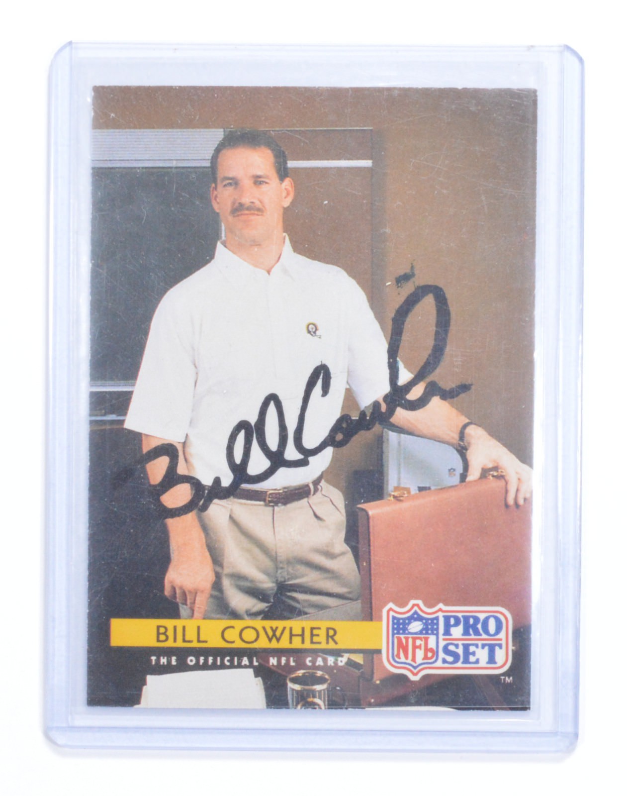 1992 NFL Pro Set Bill Cowher #306 - SIGNED | Property Room