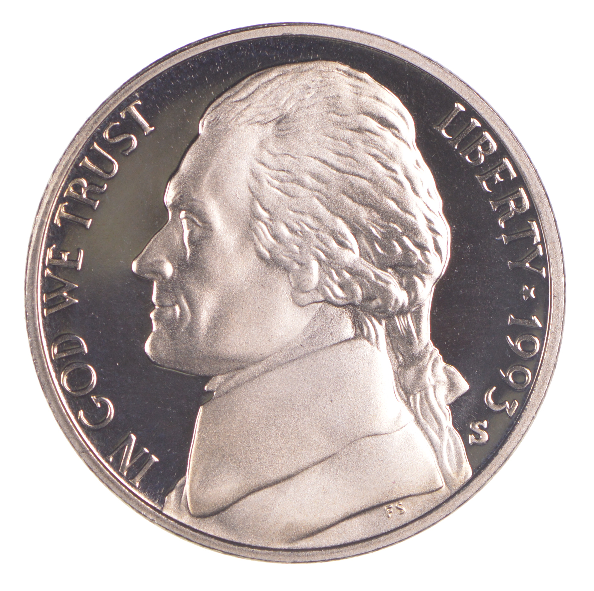 1993-S Proof CAMEO - Jefferson Nickel - San Francisco Minted | Property ...