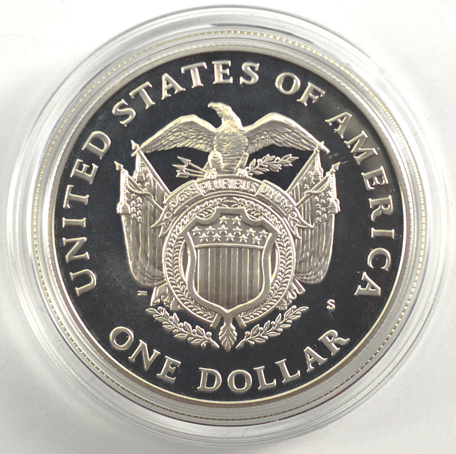 1994 US Capitol Bicentennial Commemorative Proof Silver Dollar w/ Box ...