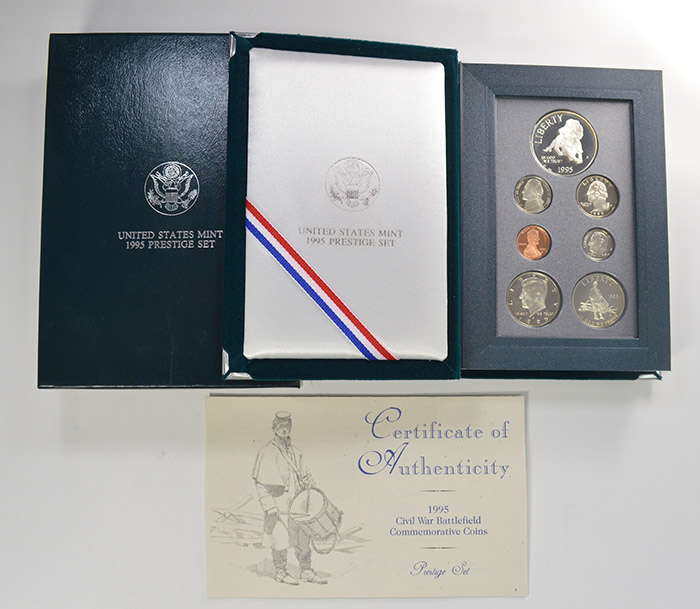 1995 Civil War US Mint - Prestige Proof Set - Includes Civil War ...
