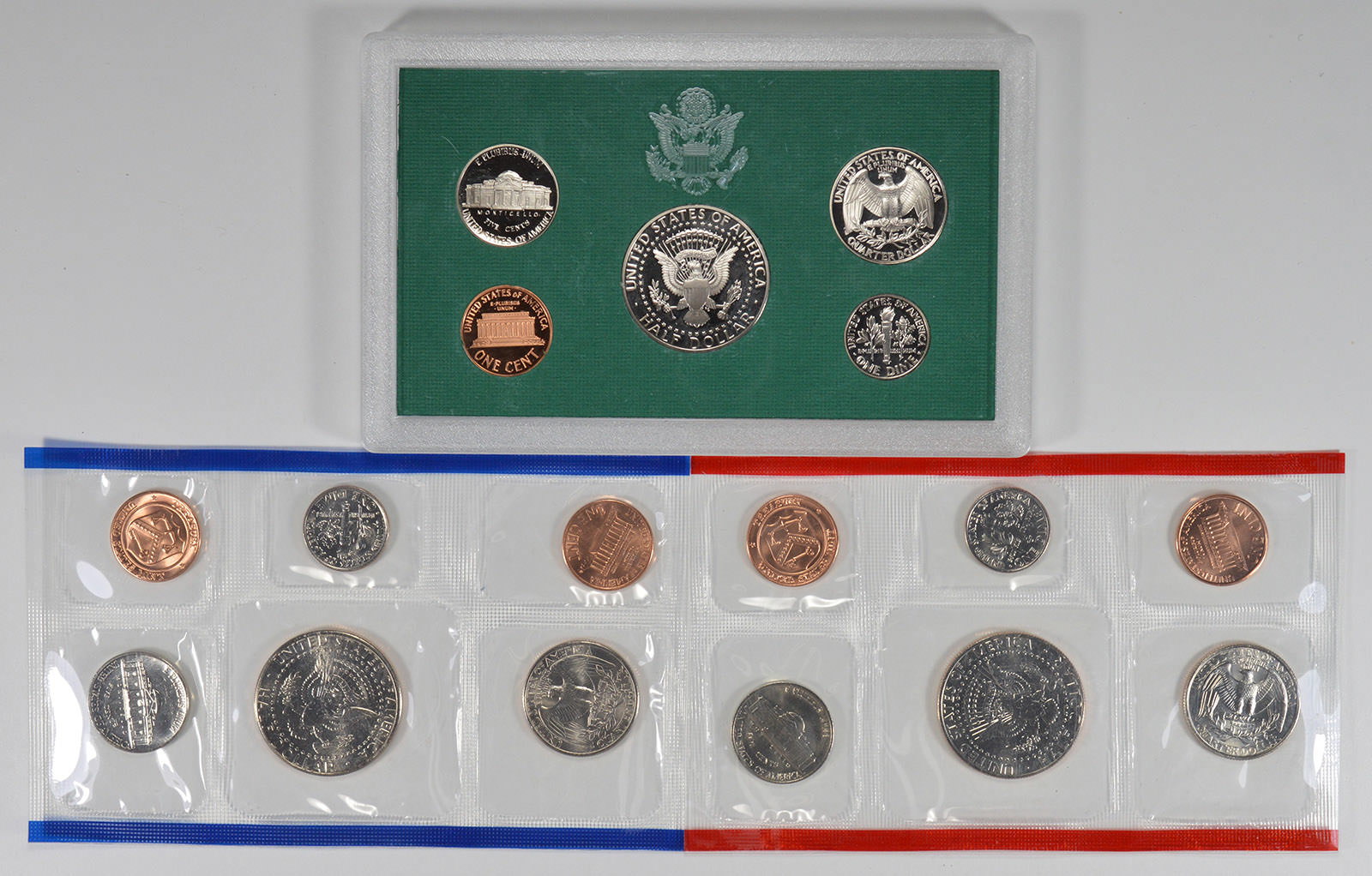 1996 US Proof & Mint Sets - Coin Collection Bundle - 2 Sets - 1 Price ...