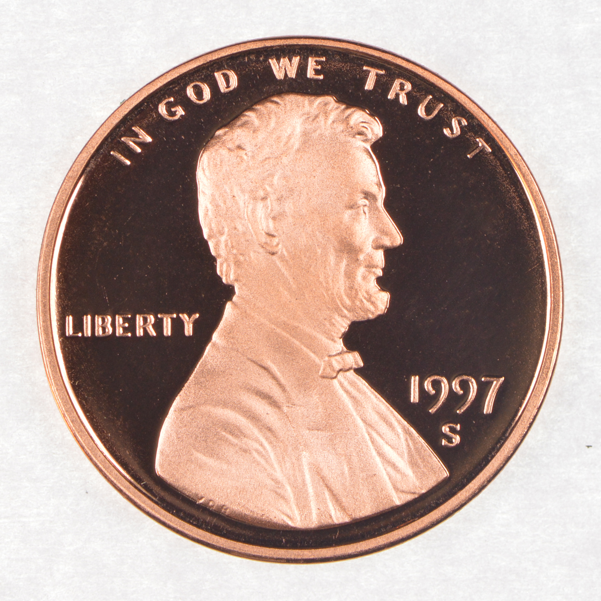 1997-S Proof CAMEO - Lincoln Memorial Cent - San Francisco Minted ...