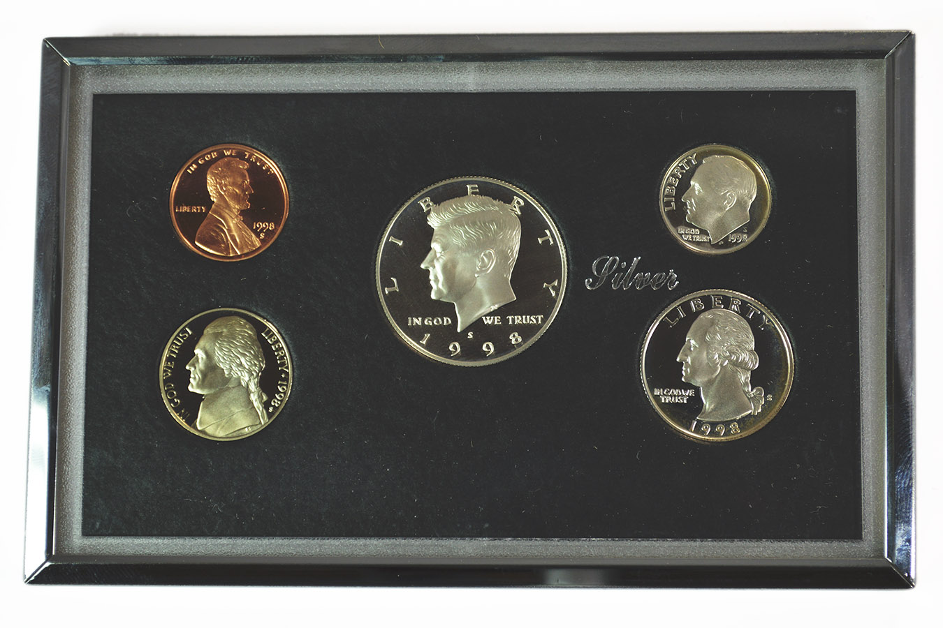 1998 U.S. Premier Silver Proof Set In Mint Packaging With COA ...