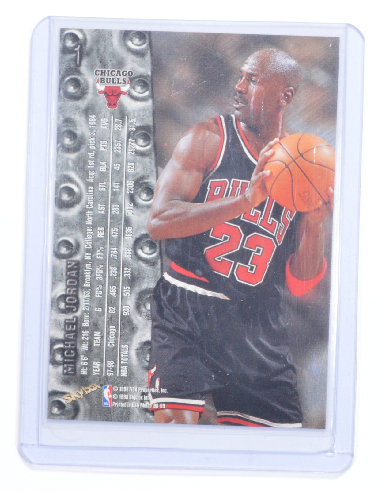 1998-99 Skybox Metal Universe Michael Jordan #1 | Property Room