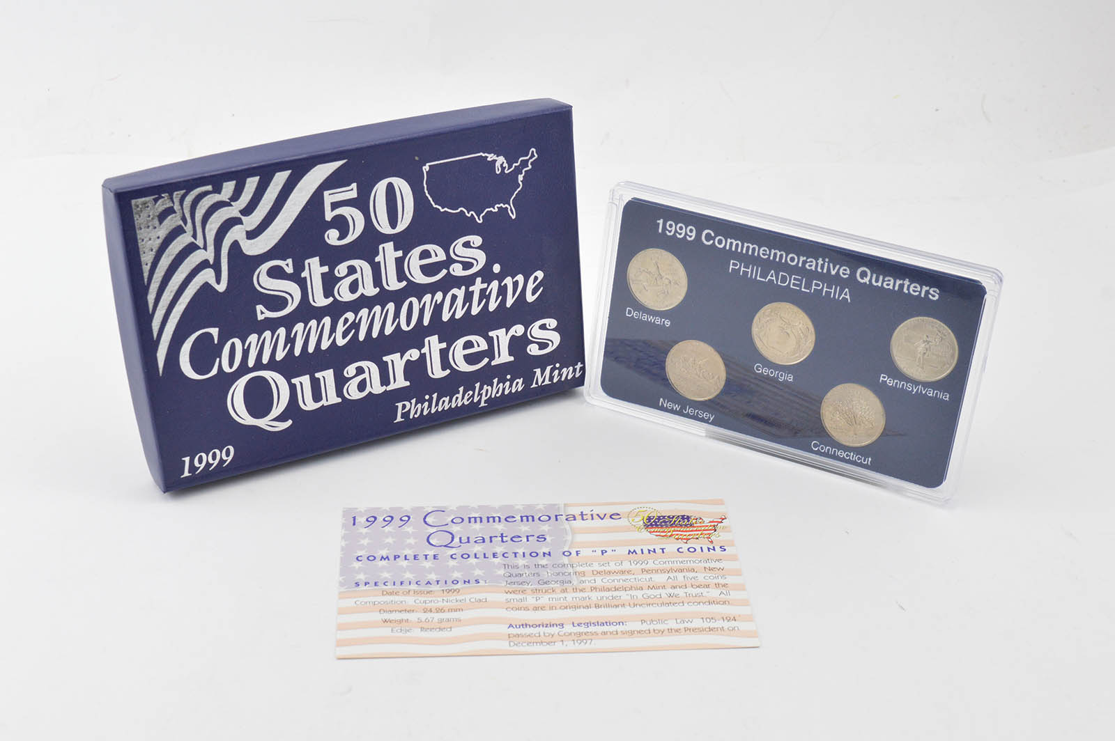 1999 Commemorative Quarters Philadelphia Mint Edition*In Original ...