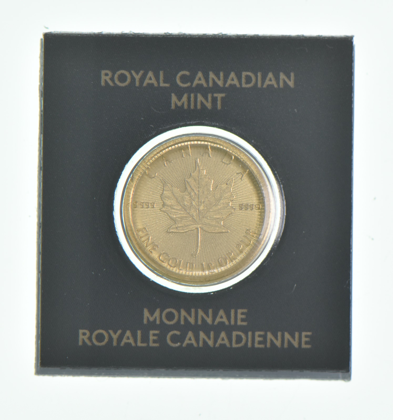 1g Canadian Gold Maples 50 cents Coin 9999 Fine Maple gram In Assay ...