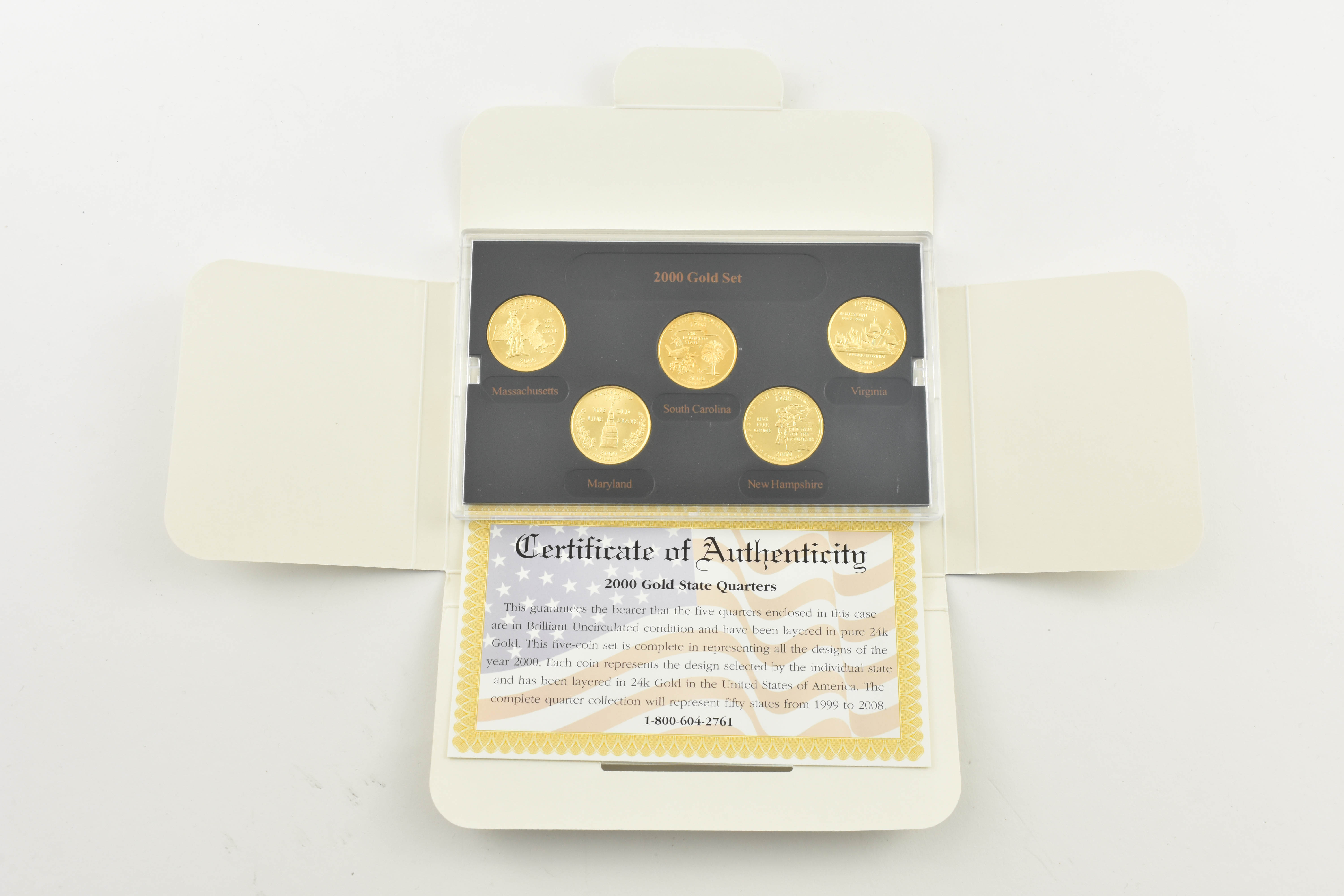 2000 Commemorative Quarters Gold Mint Edition *In Original Packaging ...