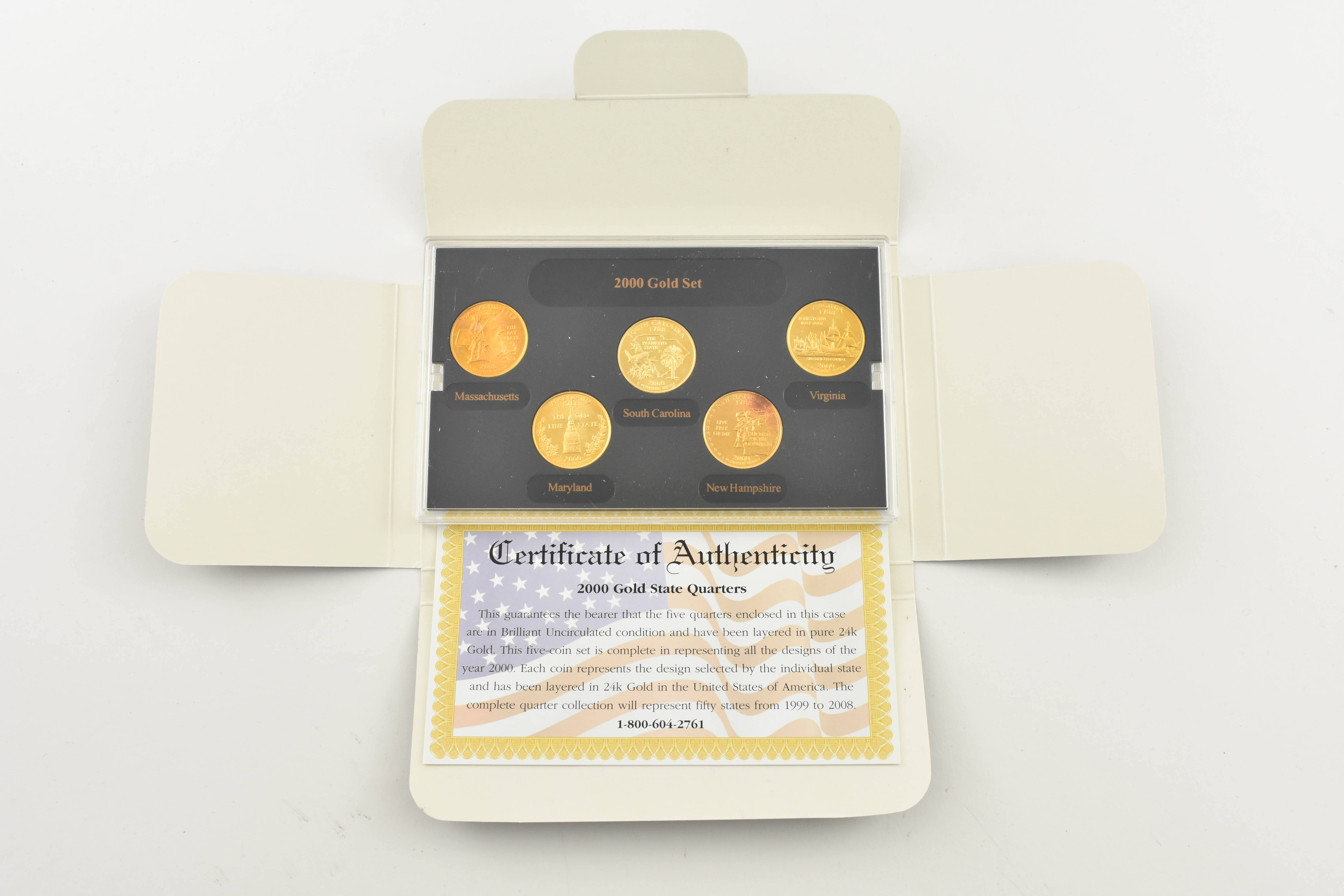 2000 Commemorative Quarters Gold Mint Edition *In Original Packaging ...