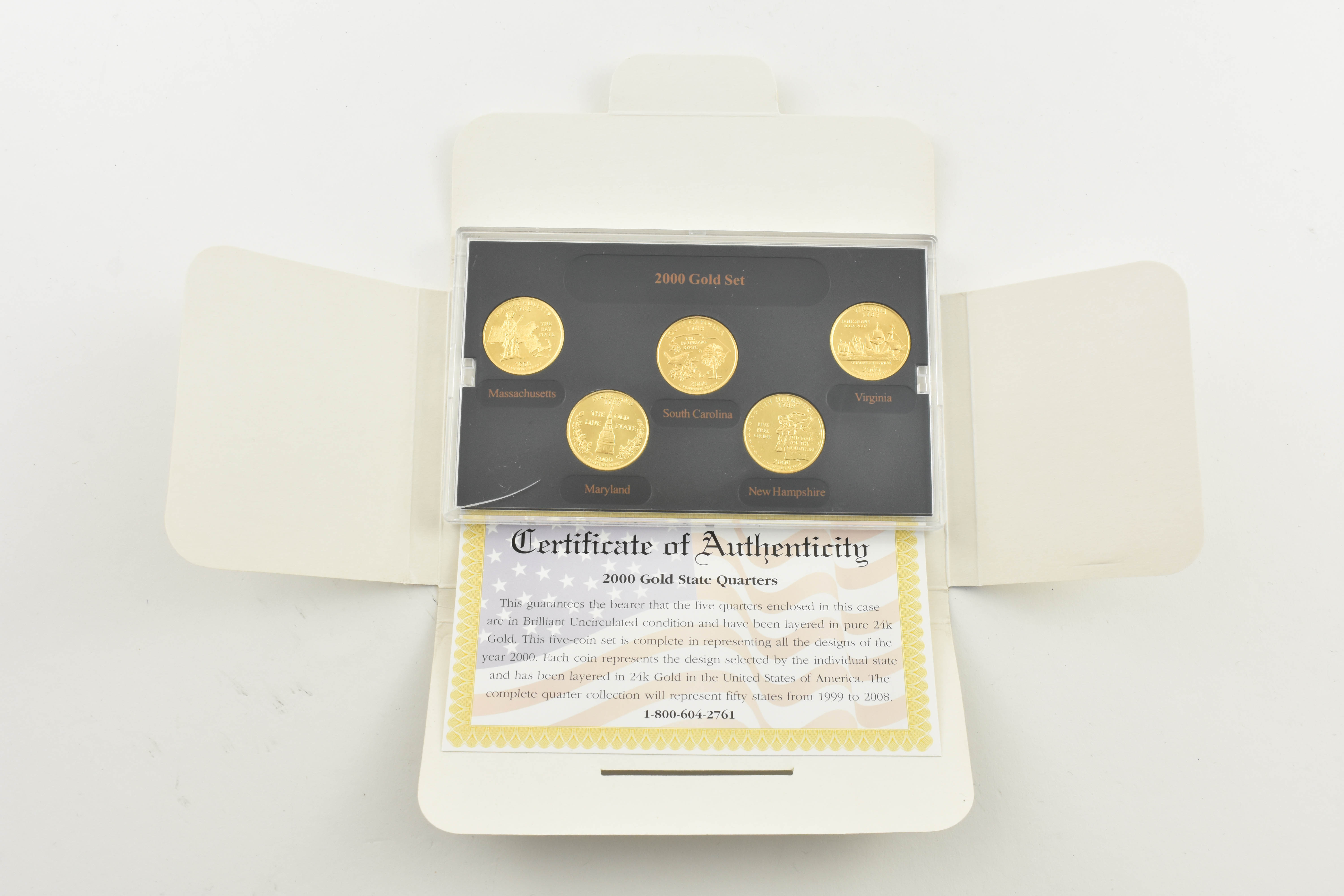 2000 Commemorative Quarters Gold Mint Edition *In Original Packaging ...