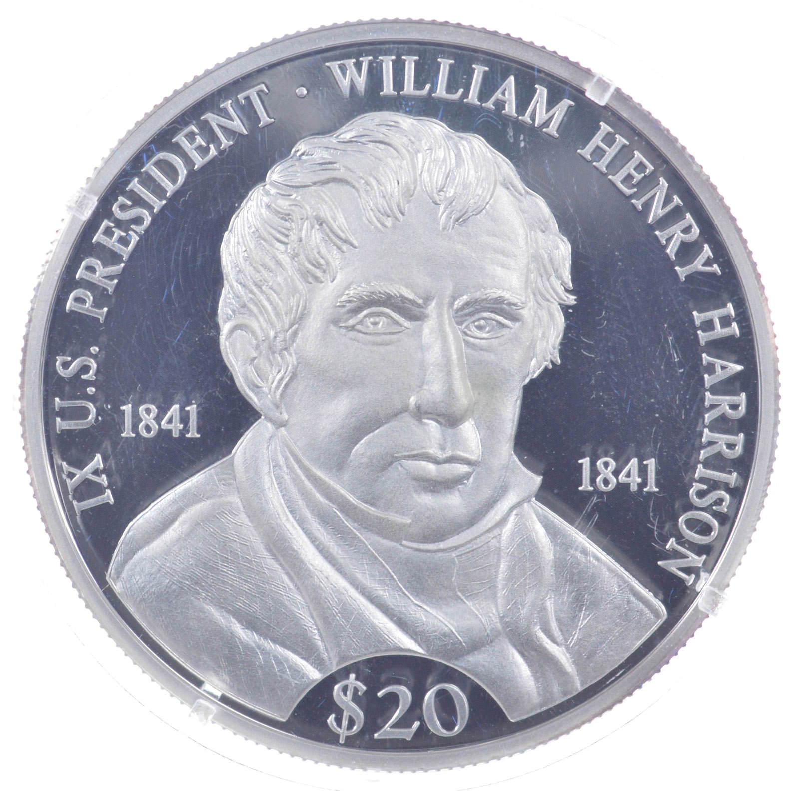 2000 IX US President William Henry Harrison $20.00 Face Value 20 Grams ...
