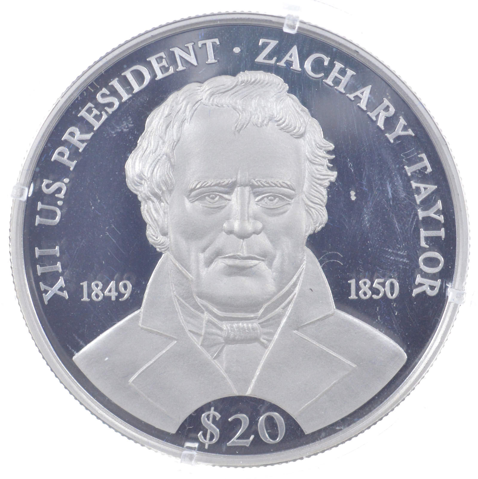 2000 XII US President Zachary Taylor $20.00 Face Value 20 Grams .999 ...