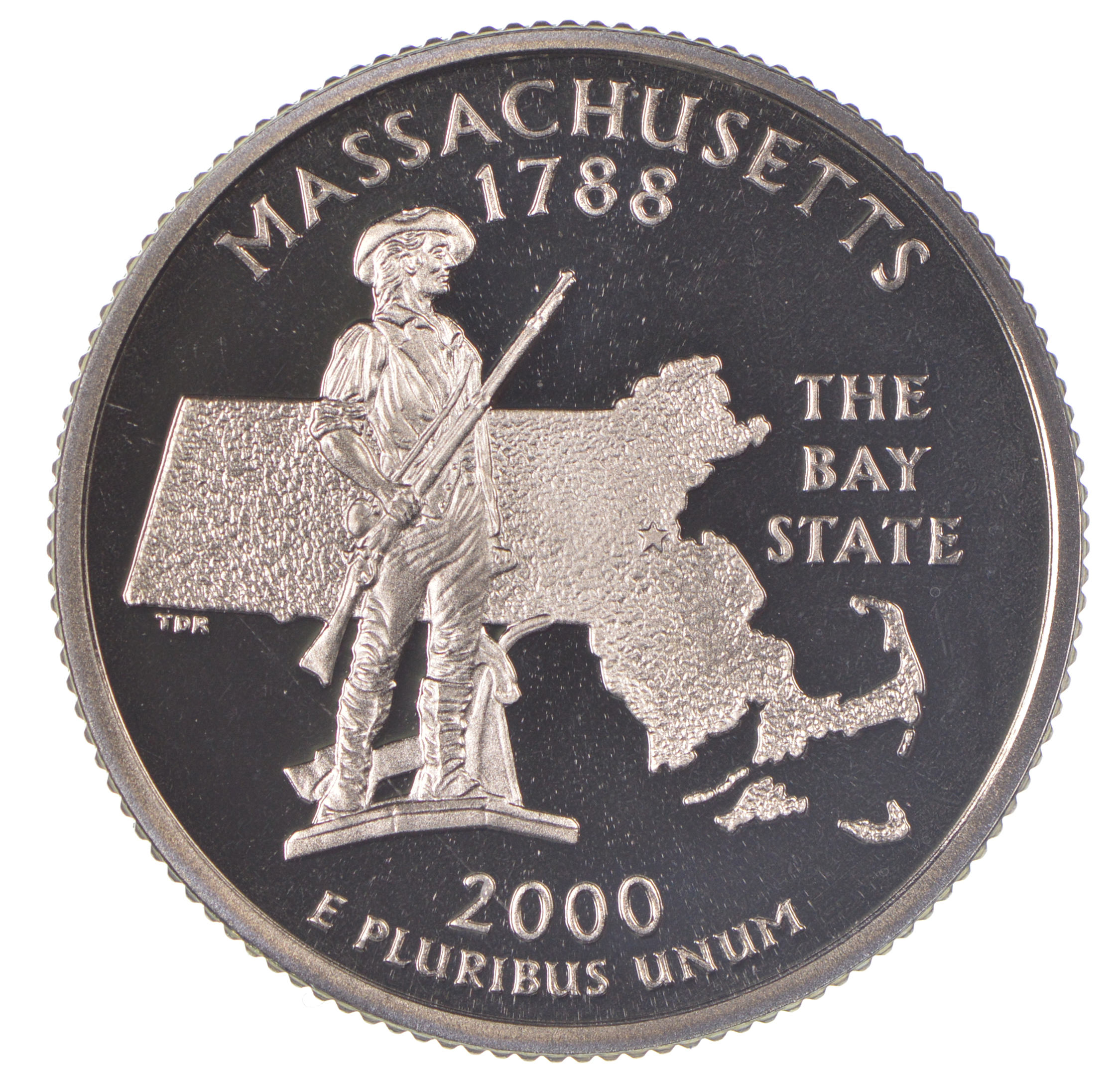 2000-S Massachusetts State Washington Quarter - Proof Cameo | Property Room