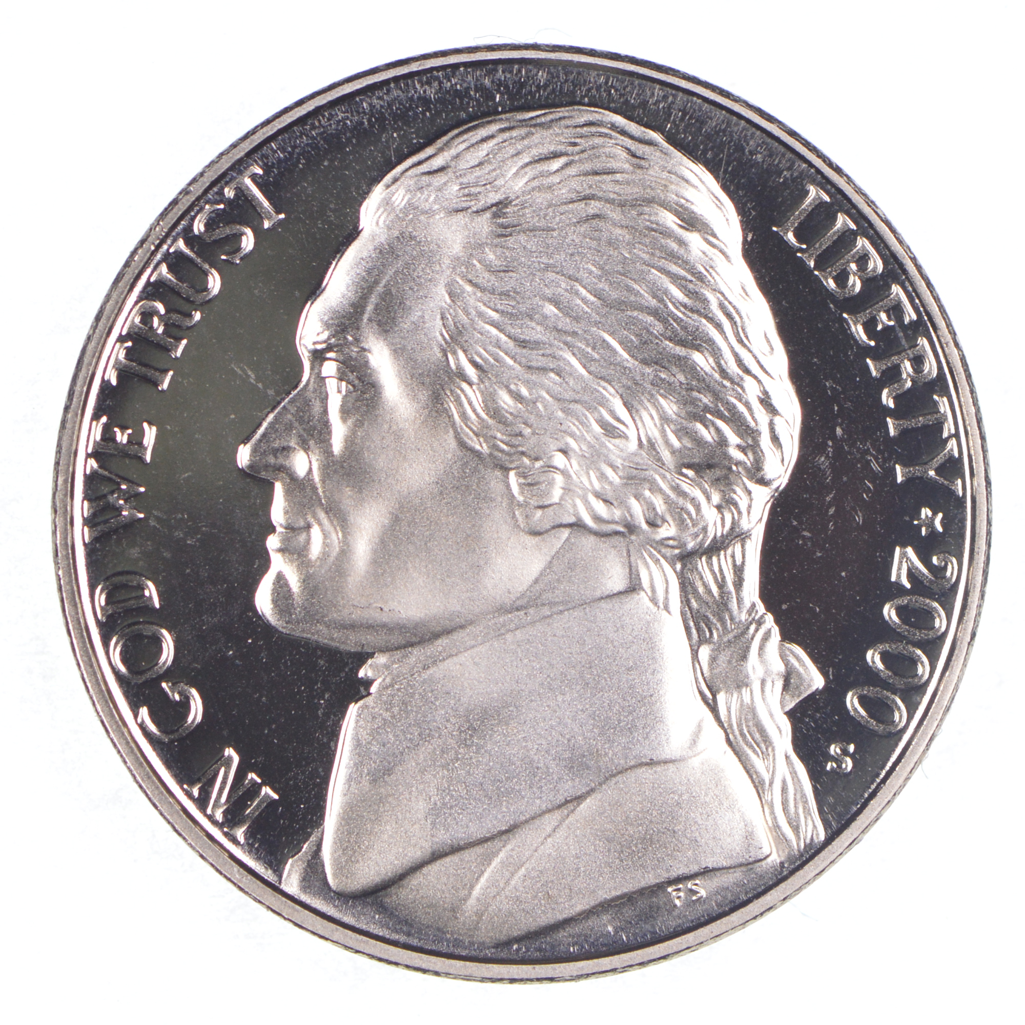 2000-S Proof CAMEO - Jefferson Nickel - San Francisco Minted | Property ...