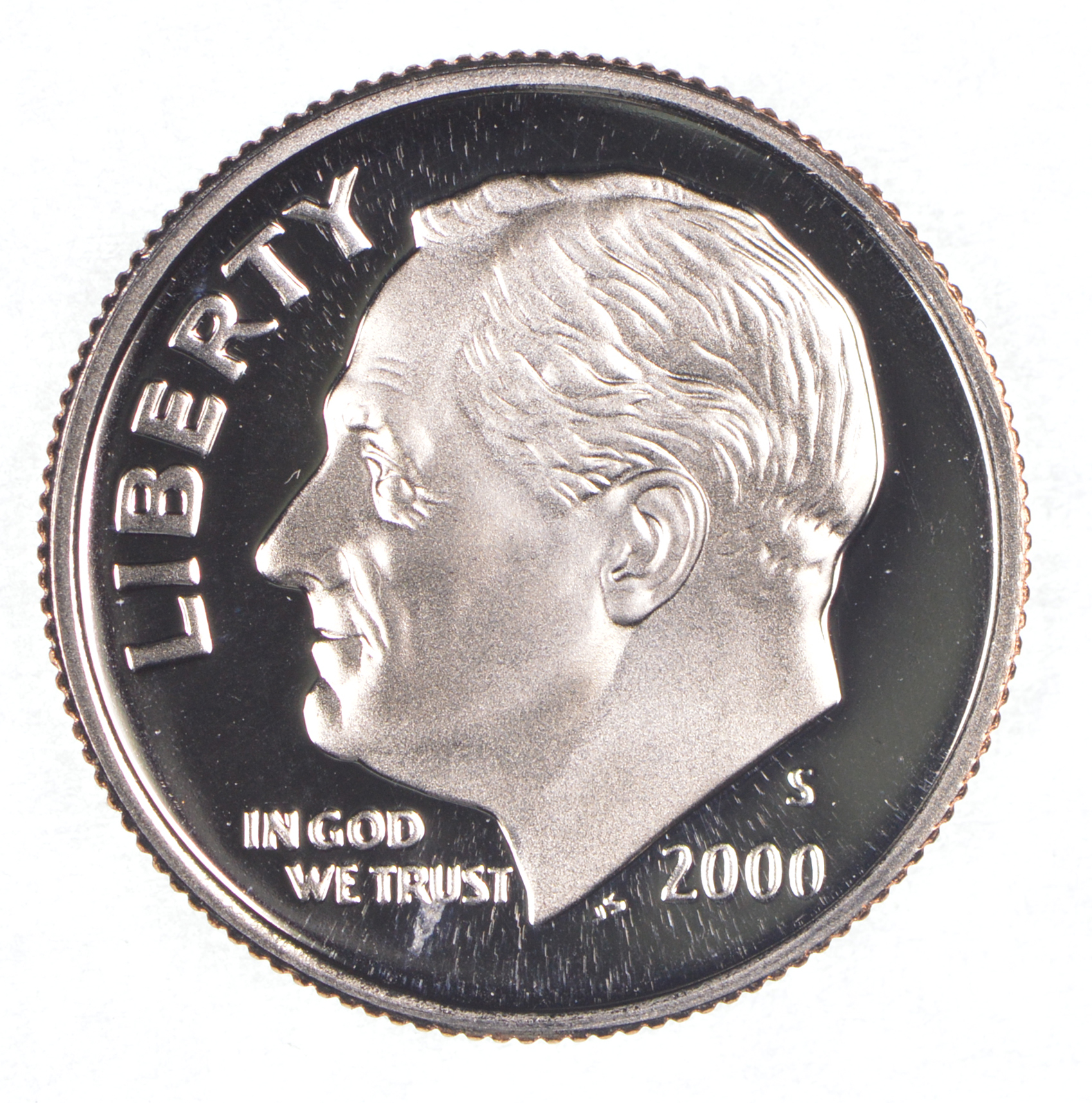 2000-S Proof Cameo Roosevelt Dime - San Francisco Minted | Property Room