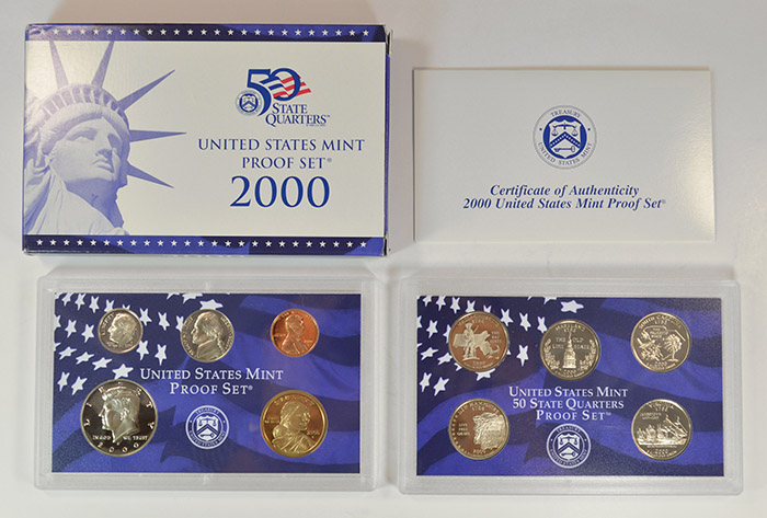 2000-S United States Mint State Quarters Cameo Proof Set | Property Room