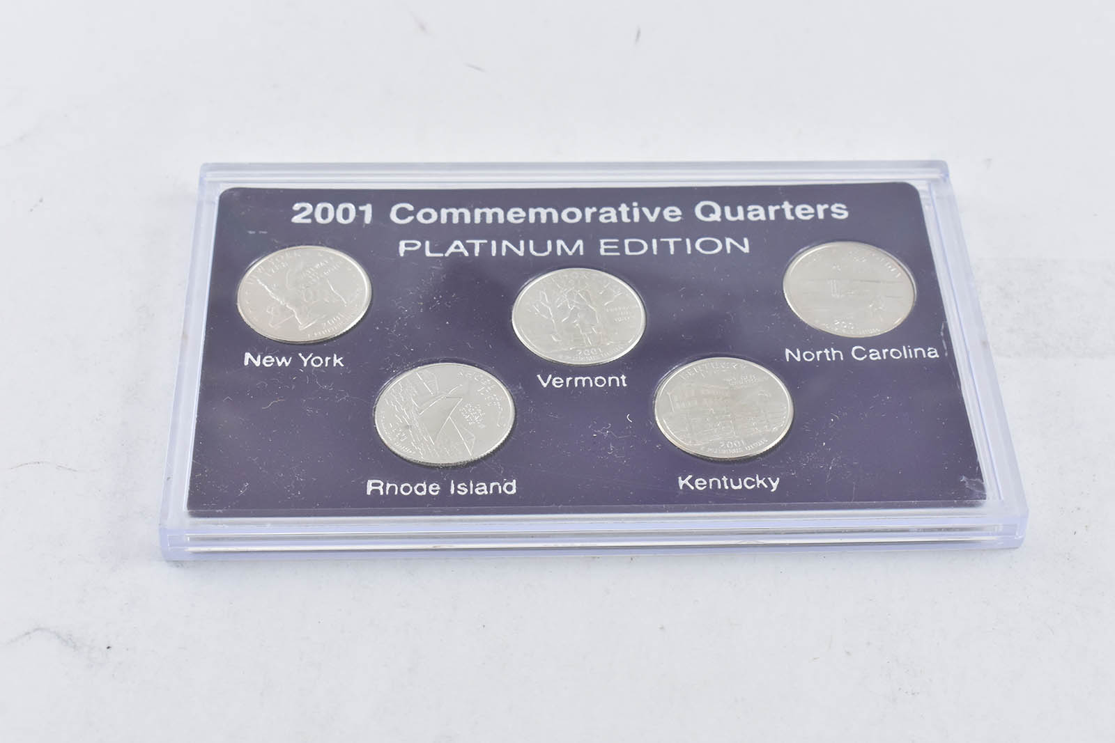 2001 Commemorative Quarters Platinum EditionMint Edition*In Original ...