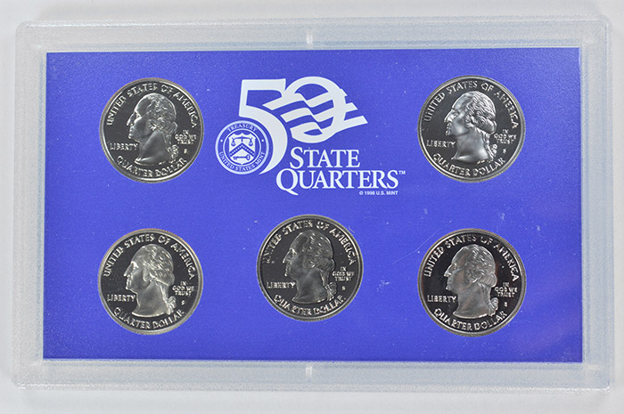 2001-S 5 Coin State Quarter Proof Set | Property Room