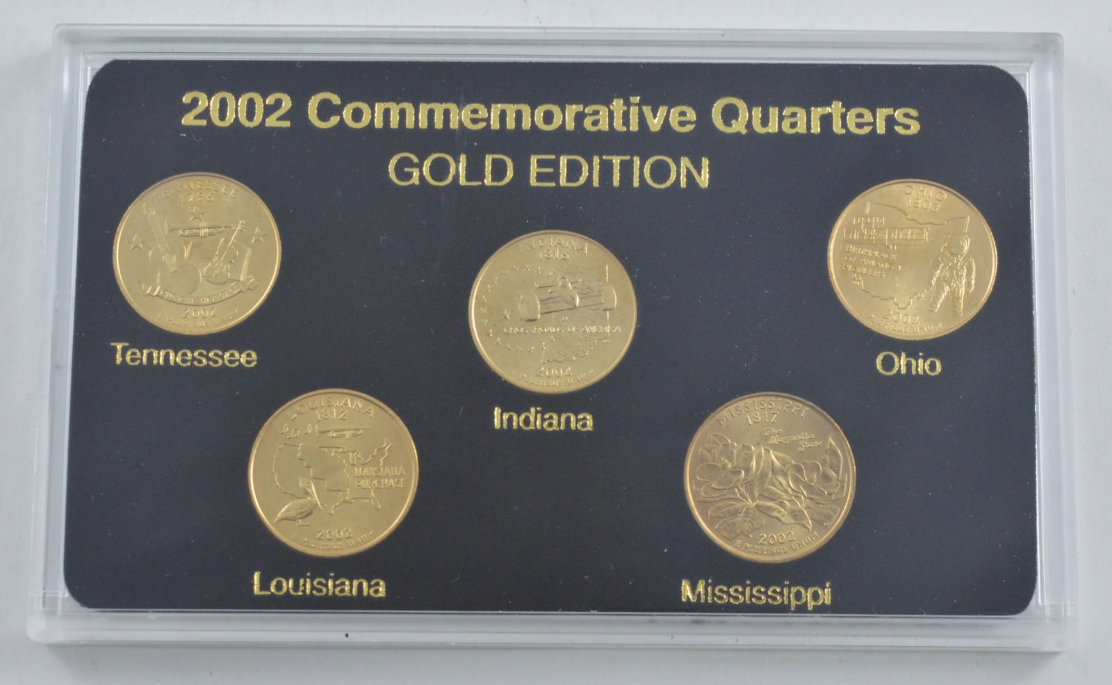 2002 Commemorative Quarters Gold Mint Edition*In Original Packaging ...