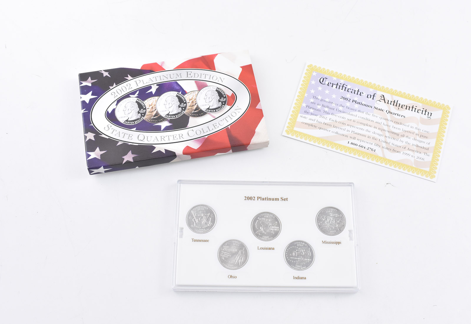 2002 Commemorative Quarters Platinum Set Mint Edition*In Original ...