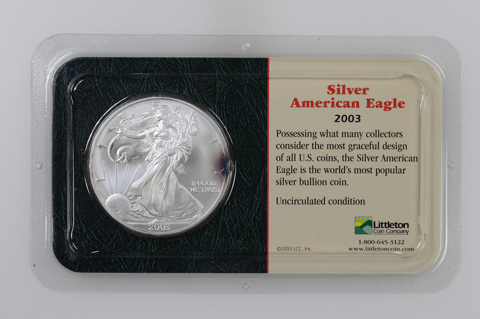 2003 - Fancy Packaging American Silver Eagle - Nice | Property Room