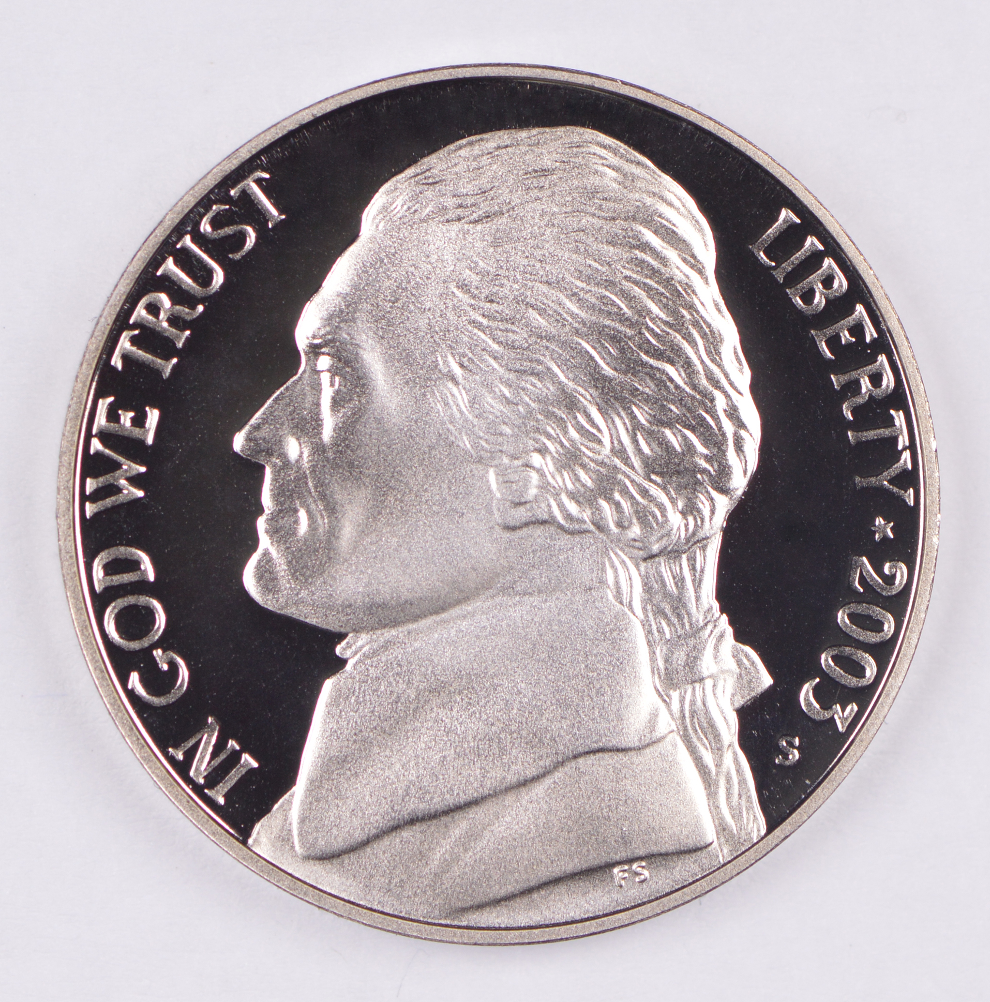 2003-S Proof CAMEO - Jefferson Nickel - San Francisco Minted | Property ...