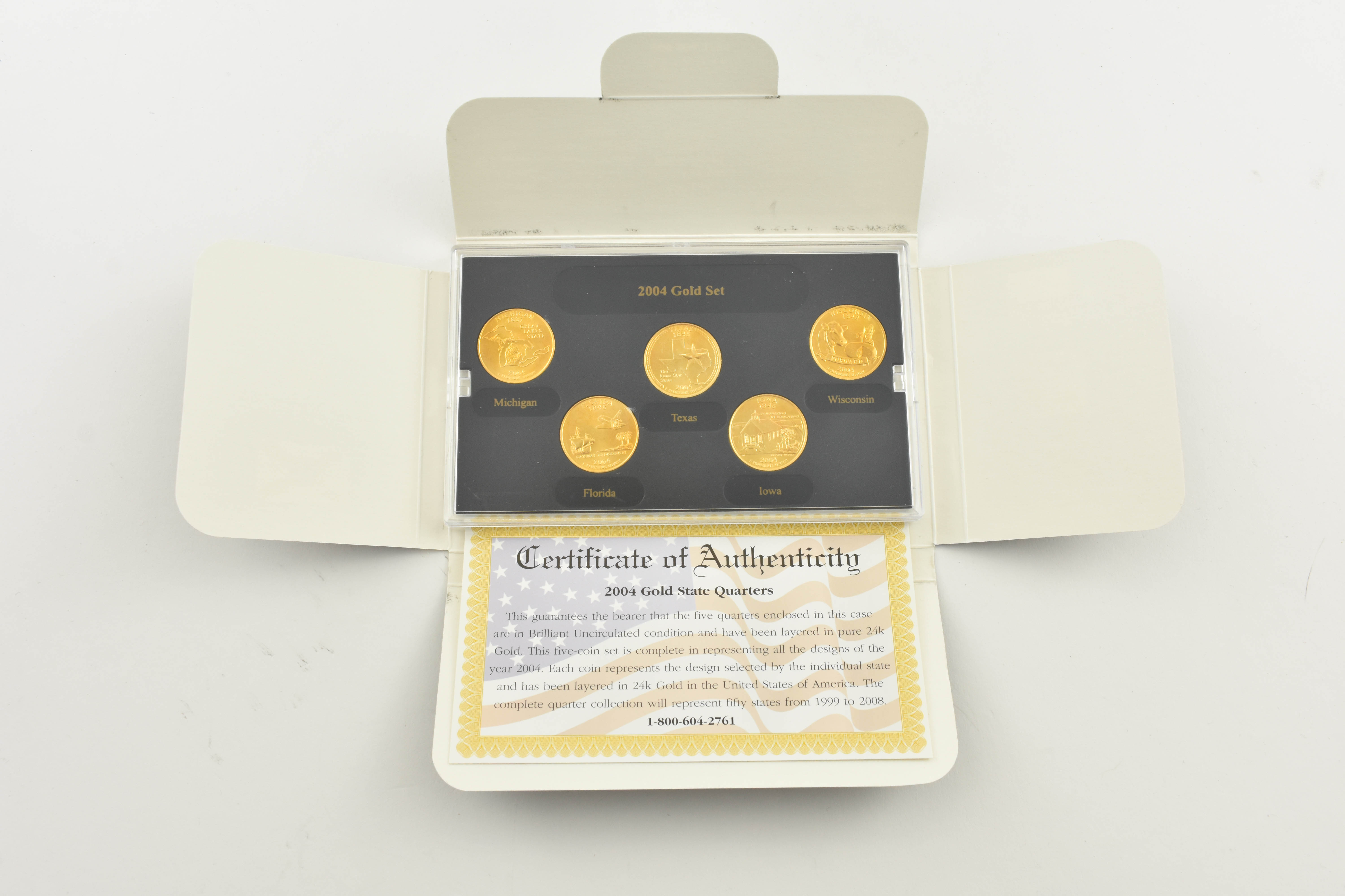 2004 Commemorative Quarters Gold Mint Edition *In Original Packaging ...