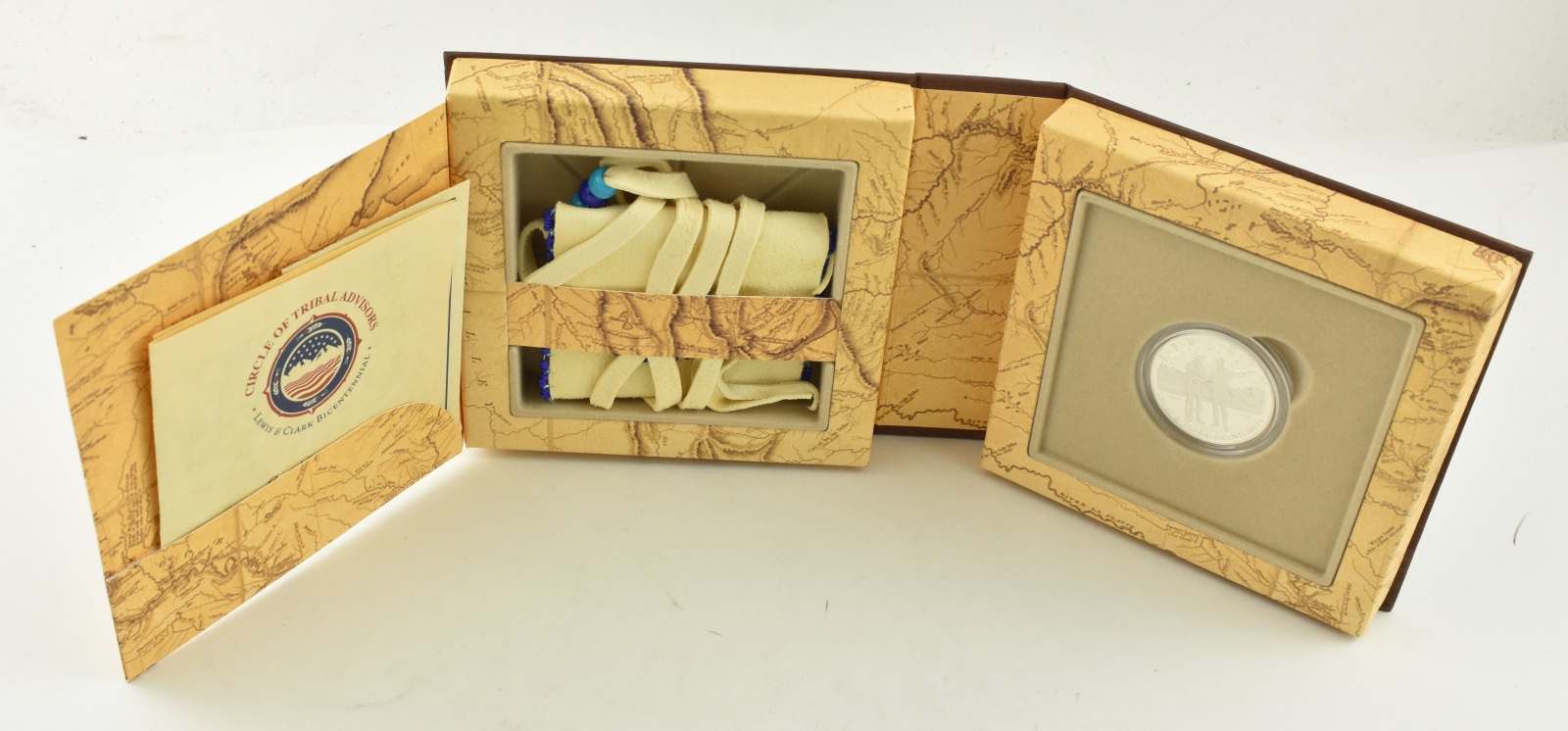 2004-P Lewis & Clark Commemorative Dollar Coin & Pouch Set Box & COA ...