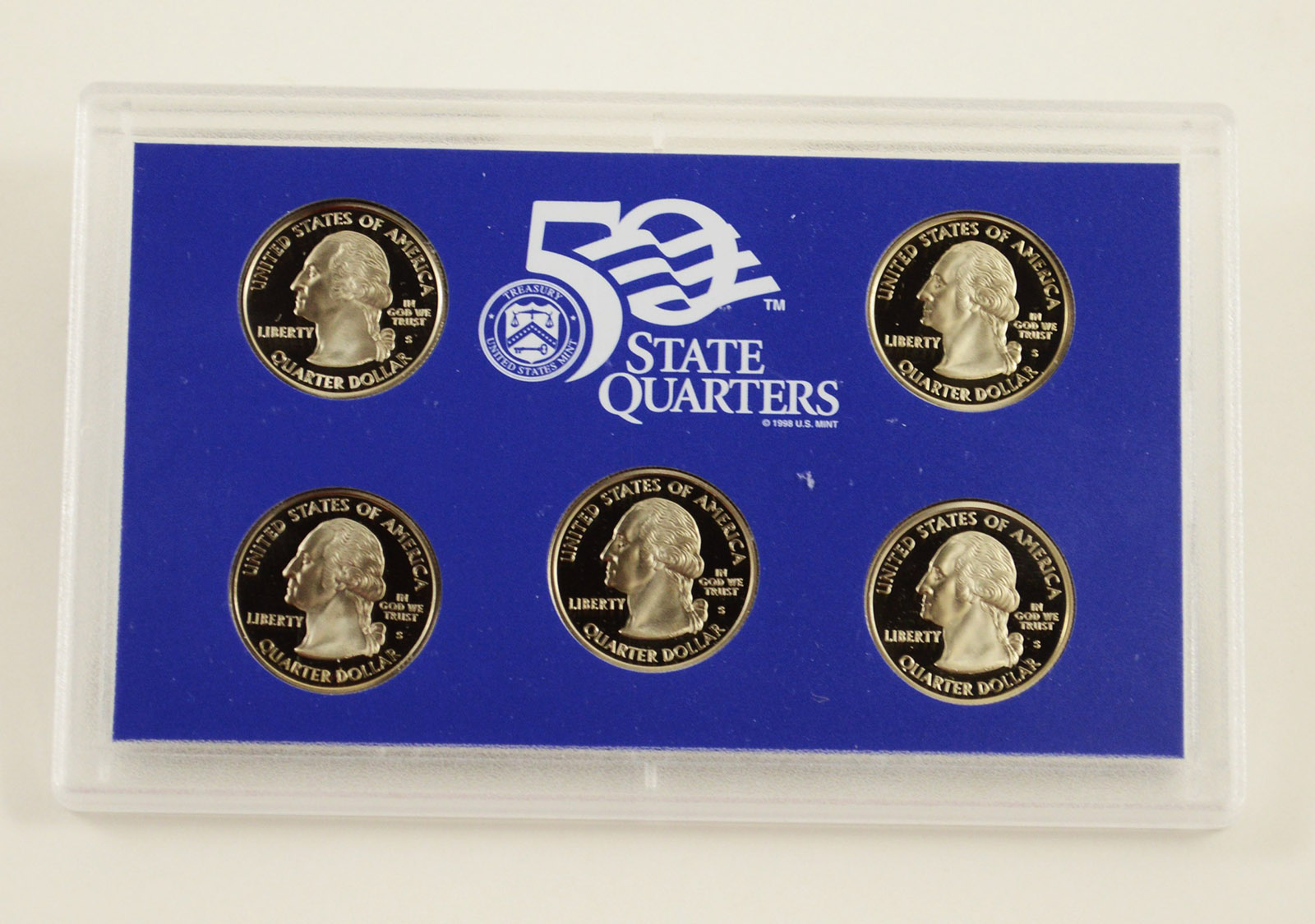 2004-S 5 Coin State Quarter Proof Set w/ Box & COA | Property Room