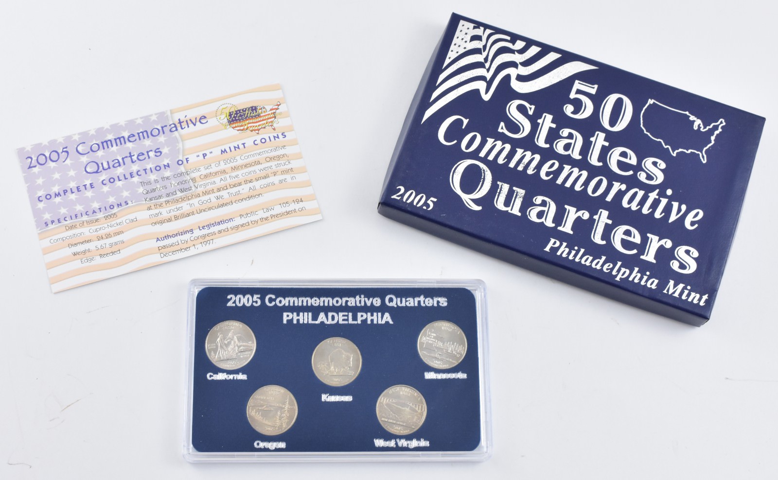 2005 Commemorative Quarters Philadelphia Mint Edition*In Original ...