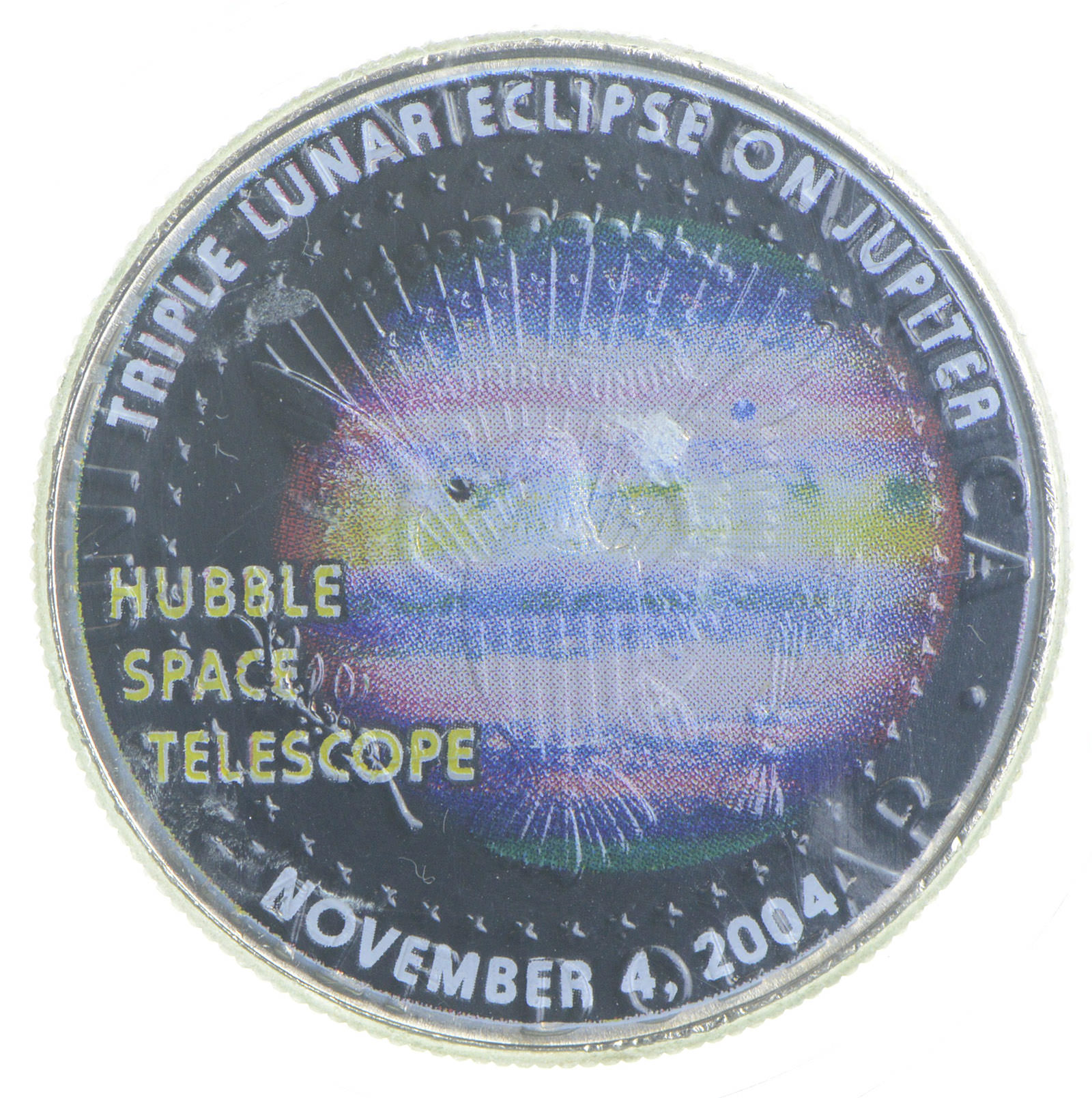 2005-P Commemorative Space Overlay Kennedy Half Dollar - Triple Lunar ...