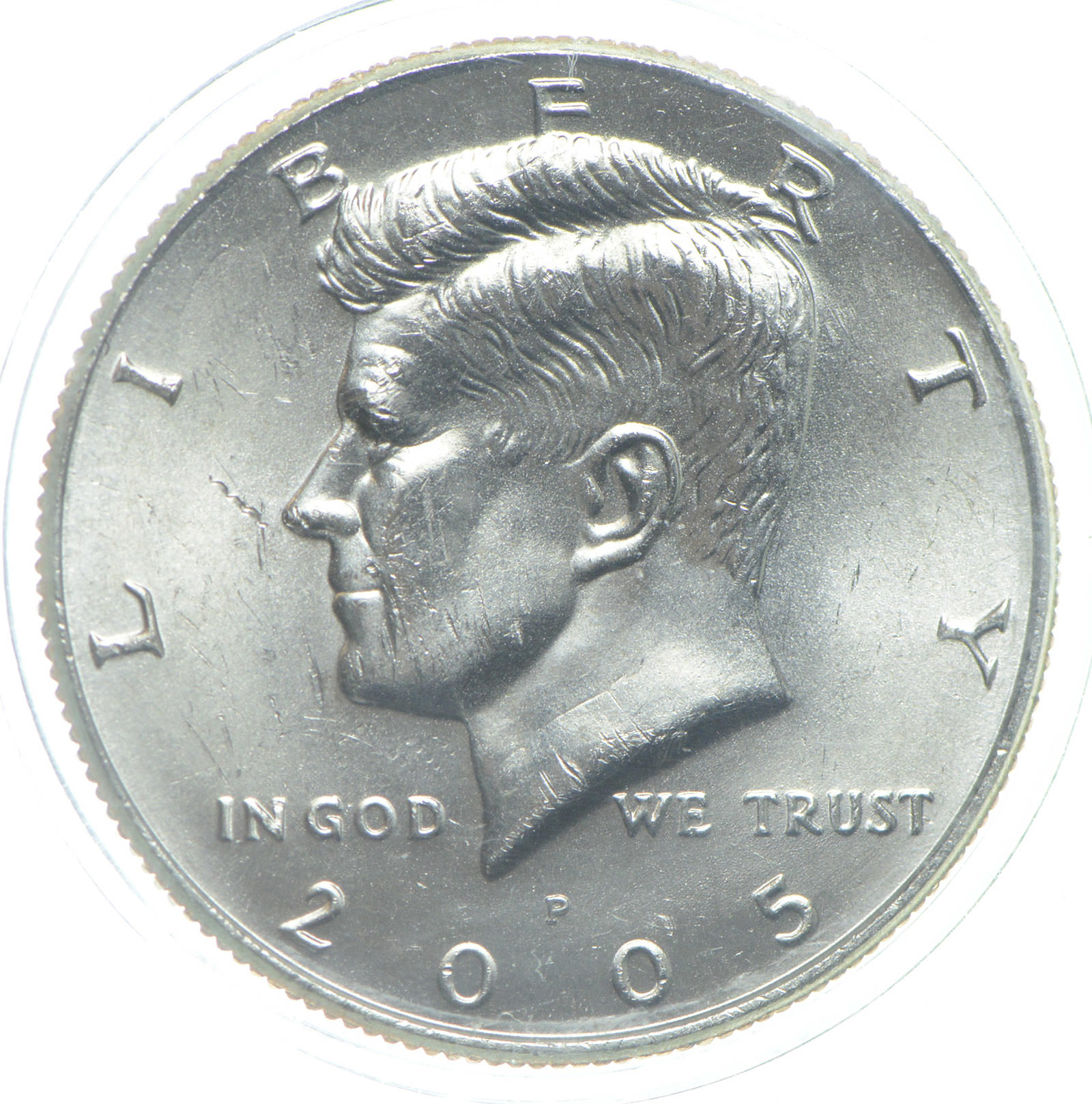 2005-P Commemorative Space Overlay Kennedy Half Dollar - Triple Lunar ...