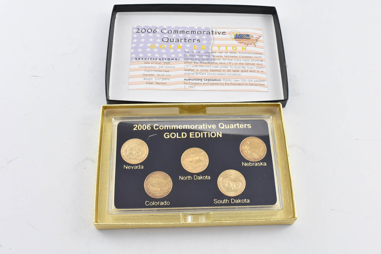 2006 Commemorative Quarters Gold EditionMint Edition*In Original ...