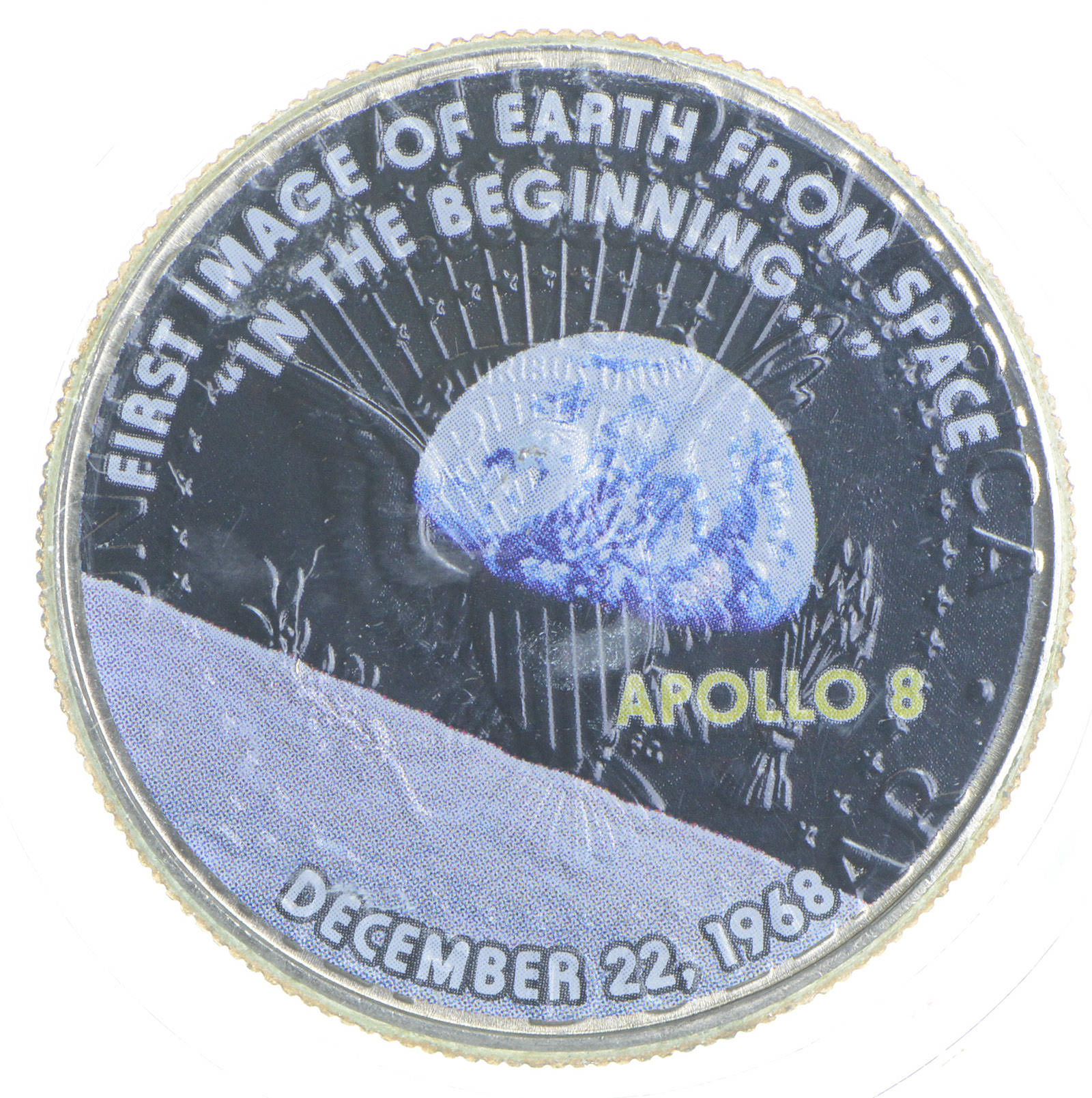 2006-P Commemorative Space Overlay Kennedy Half Dollar - Apollo 8 - US ...