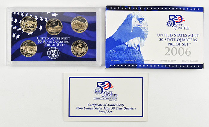 2006-S 5 Coin State Quarter Proof Set | Property Room
