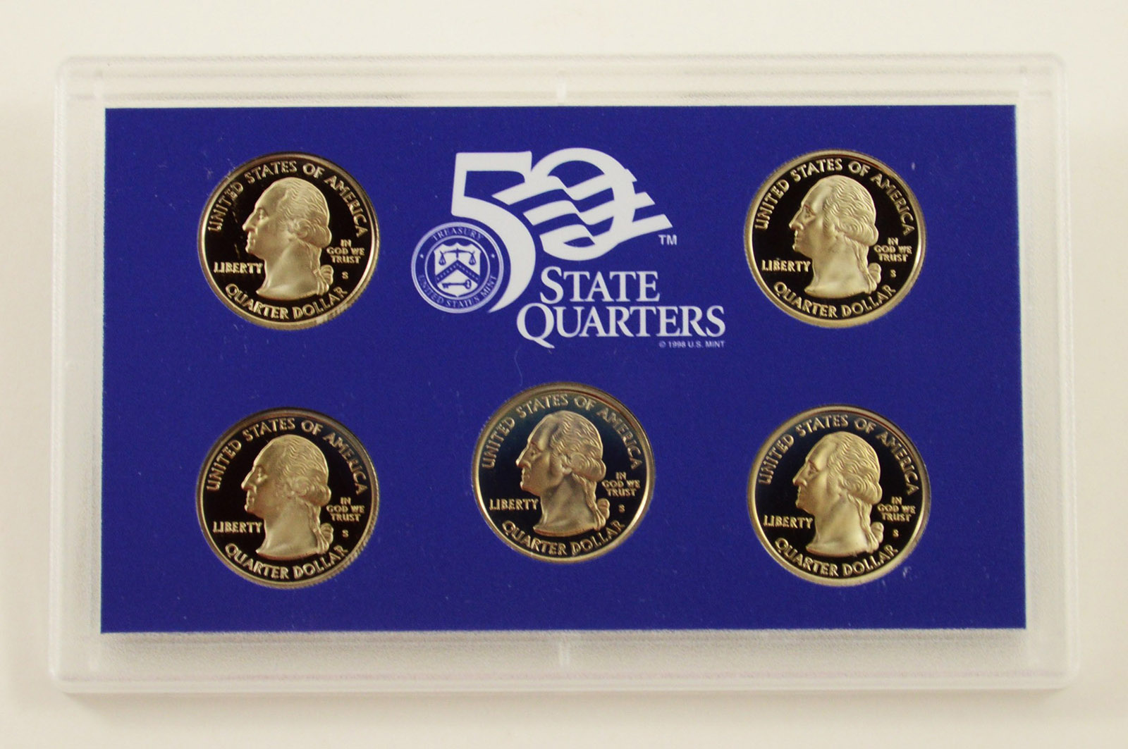 2006-S 5 Coin State Quarter Proof Set w/ Box & COA | Property Room